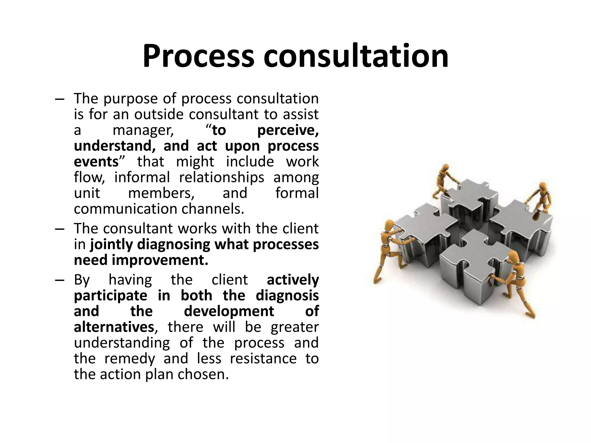 Process consultation team work group OD interventions - Organizational ...