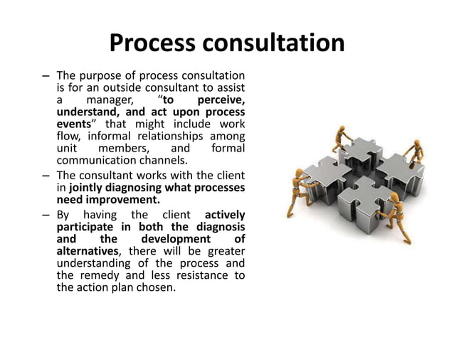 Process consultation team work group OD interventions - Organizational ...