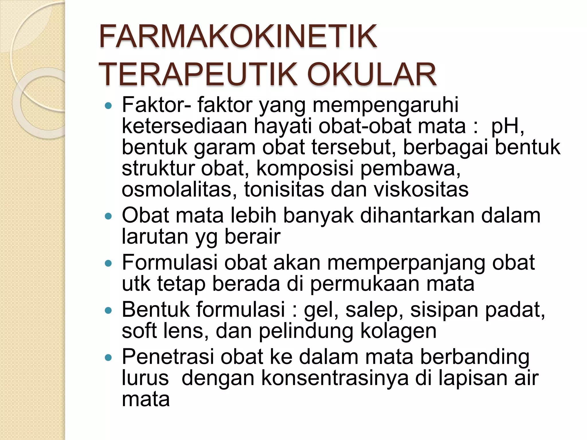 21. dr. iit farmakologi obat topikal mata | PPTX