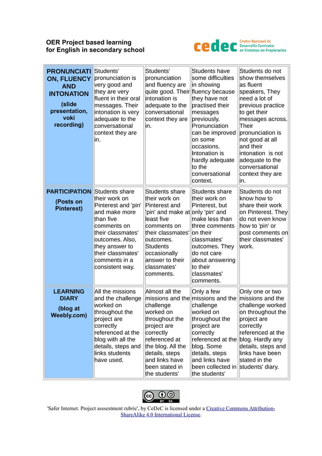 Safer Internet. Project assessment | PDF