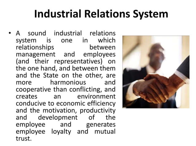 Industrial Relations Systems - Industrial Relations | PPTX