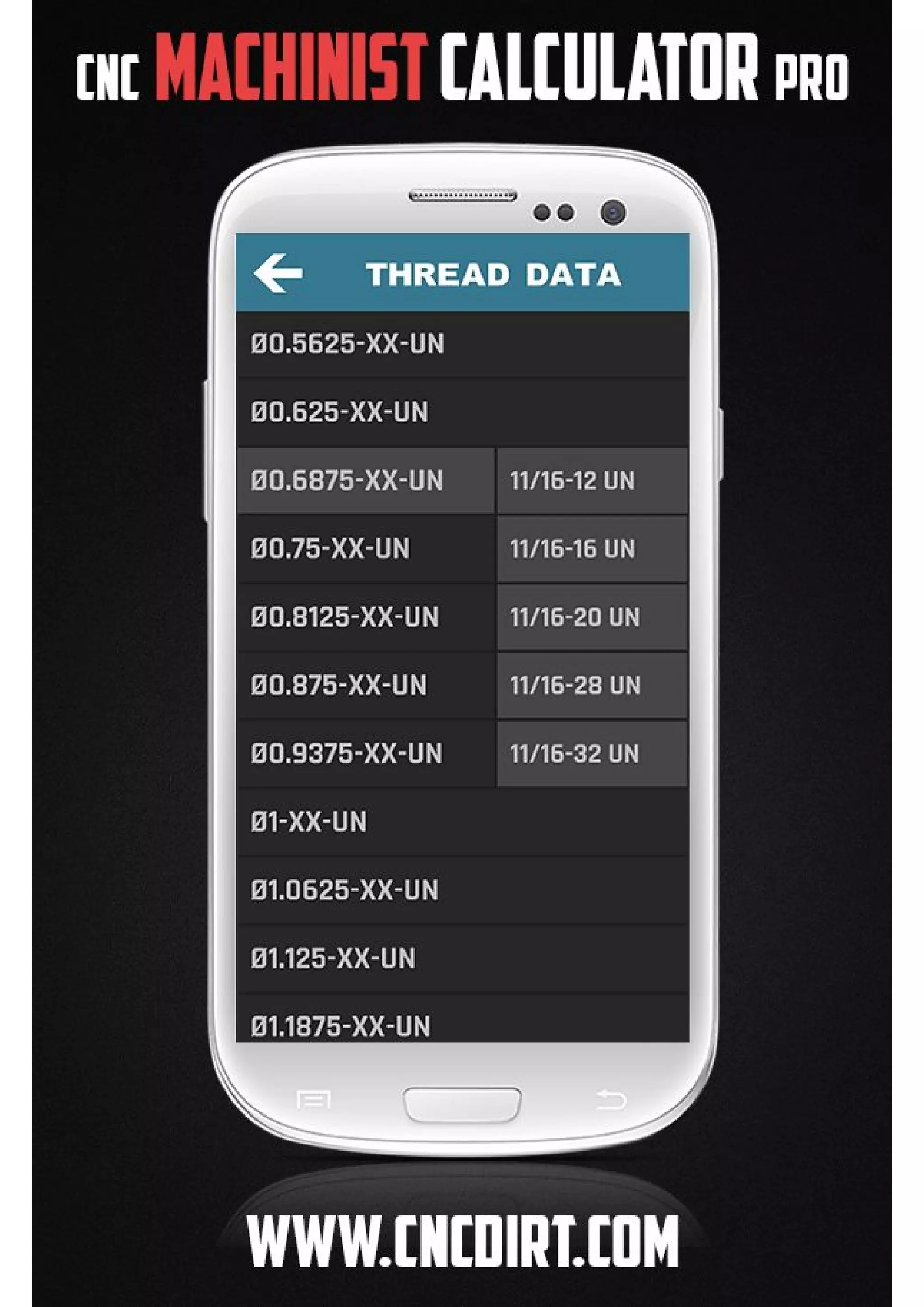 CNC Machinist Calculator Pro: Thread data | PDF