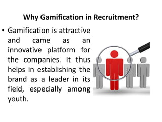 Gamification in recruitment and selection - Gamification in HR - Manu ...