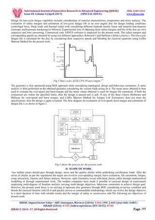 Evaluation of Over-speed, Burst Margin and Estimation of Low-cycle ...