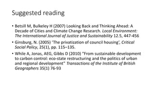 Market-based low carbon retrofit in social housing | PPT