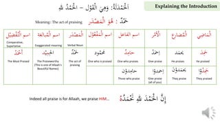 Lesson 21 | Demonstrative Phrase - Al-Hamd | Learn Arabic to Understand ...
