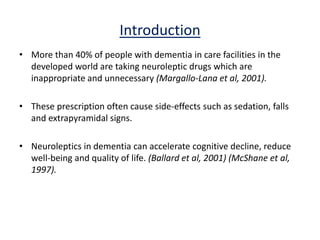 Non-pharmacological interventions in dementia | PPTX