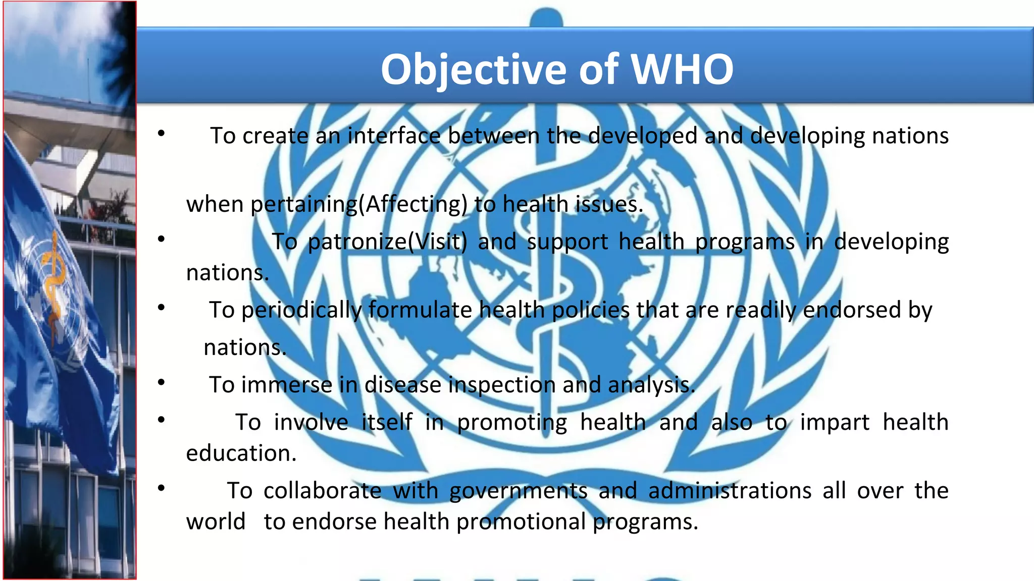 World health organization | PPT