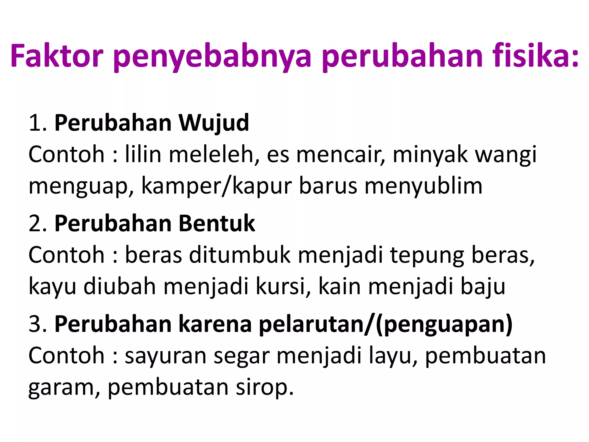 Sifat Fisika dan Sifat Kimia / Kelas 7 SMP | PPTX