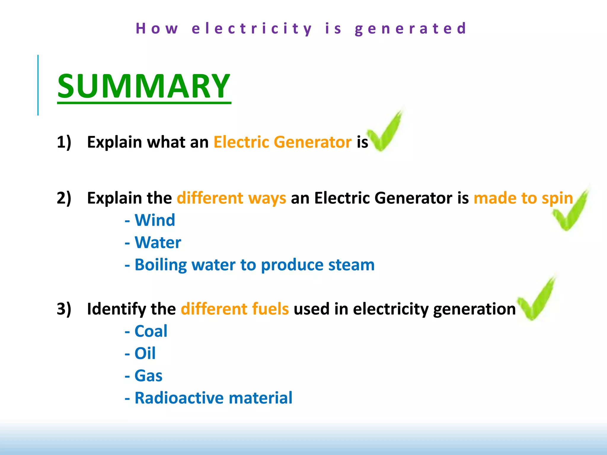 How Electricity Is Generated (Introduction) | PPTX