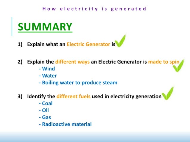 How Electricity Is Generated (Introduction) | PPTX | Power and Energy ...