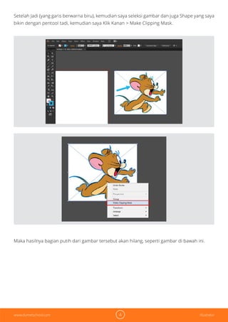 Cara Crop Gambar Menyesuaikan Bentuk Di Adobe Illustrator | PDF