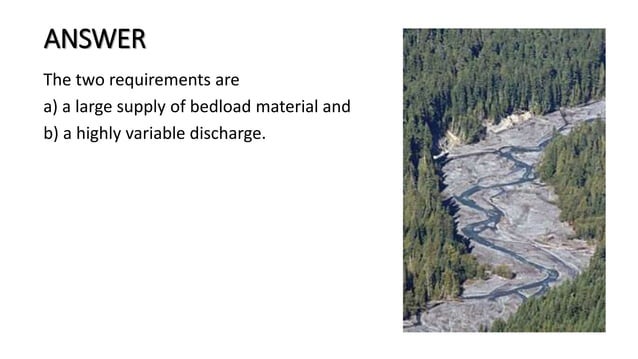 REVISION AS CAMBRIDGE GEOGRAPHY: RIVERS - BRAIDED CHANNEL | PPT ...