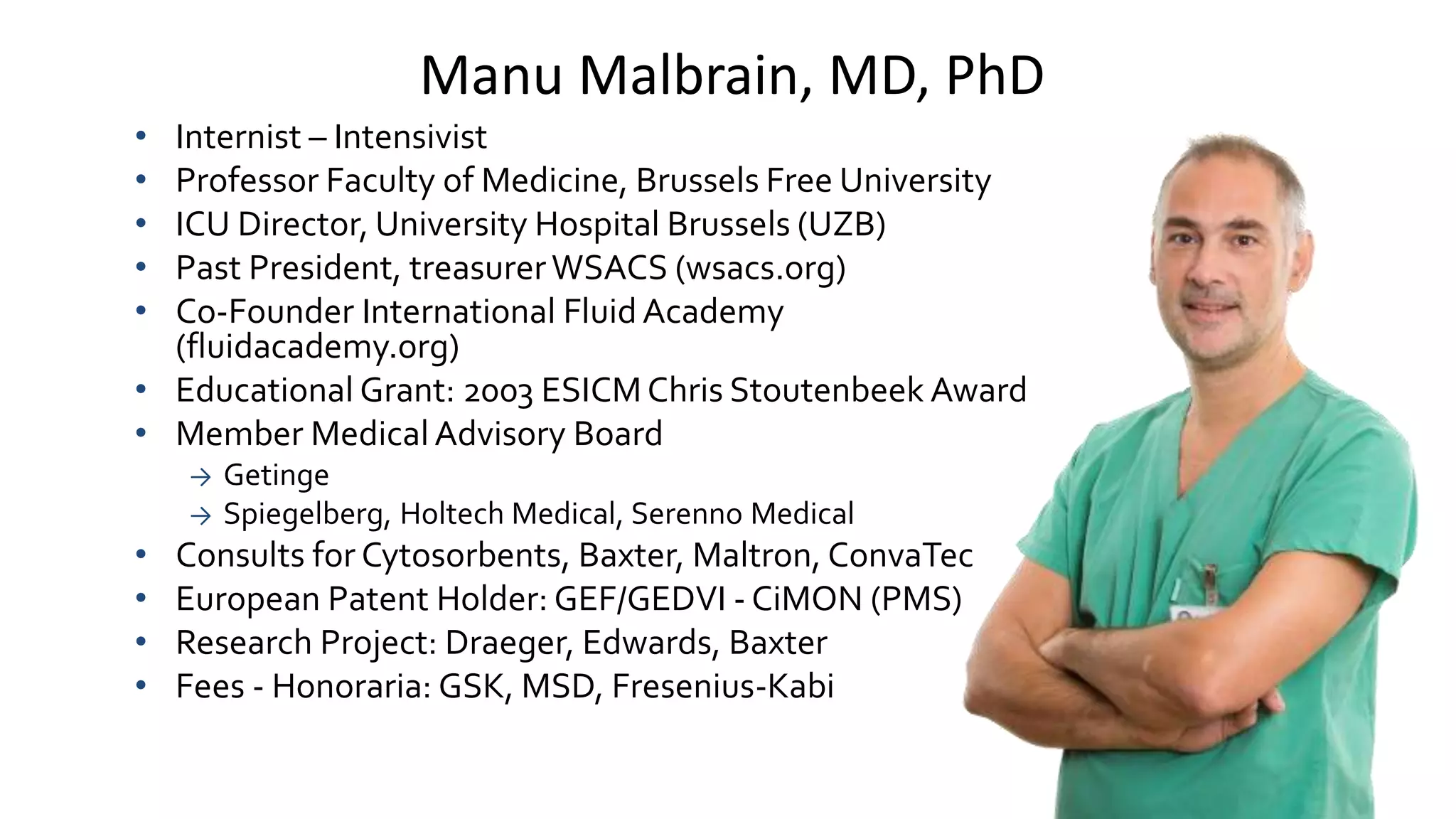 21. #ifad2019 how to guide deresuscitation (malbrain) | PPTX