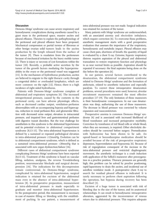 21. anesthetic considerations in demons meigs' syndrome | PDF