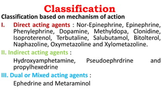 Adrenergic drugs | PPTX