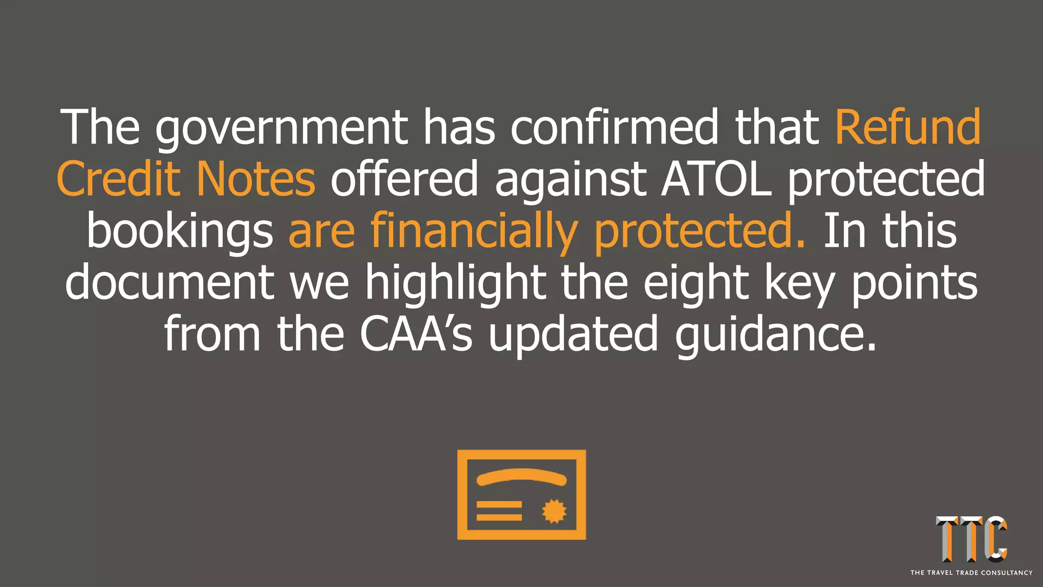 8 Key points from the CAA's updated guidance on Refund Credit Notes | PPTX