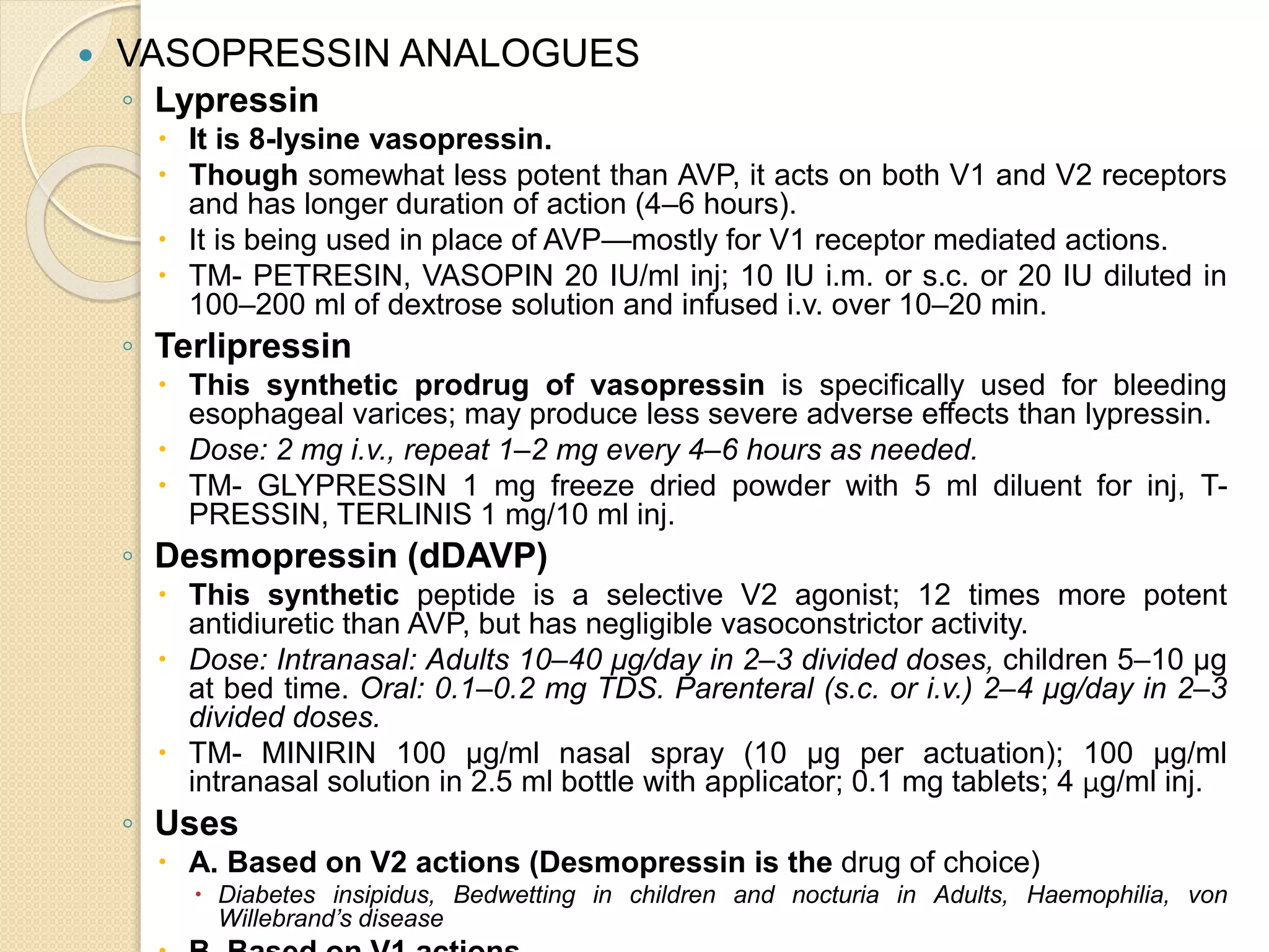 Antidiuretic Drugs | PPTX