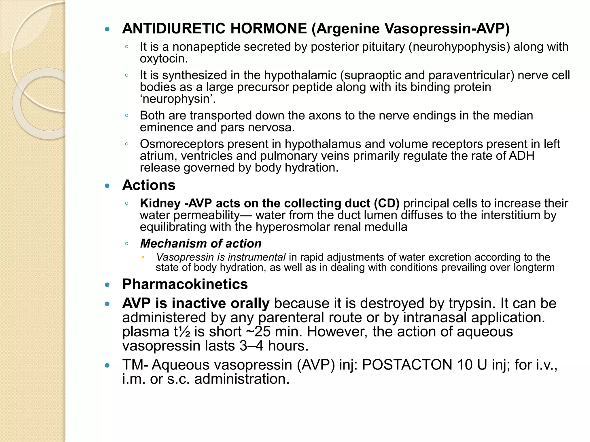Antidiuretic Drugs | PPTX