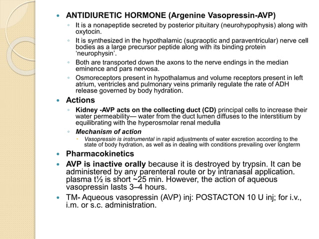 Antidiuretic Drugs | PPT