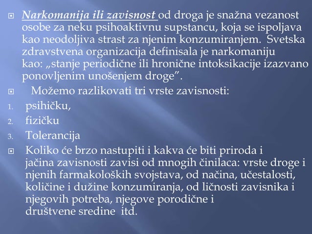 21.narkomanija stepanic-tijana1 | PPT
