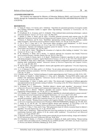 Reliability study on the adaptation of Dijkstra’s algorithm for gateway KLIA2 indoor navigation ...