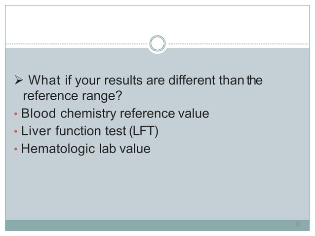 Interpretation of Clinical Laboratory Tests | PPTX