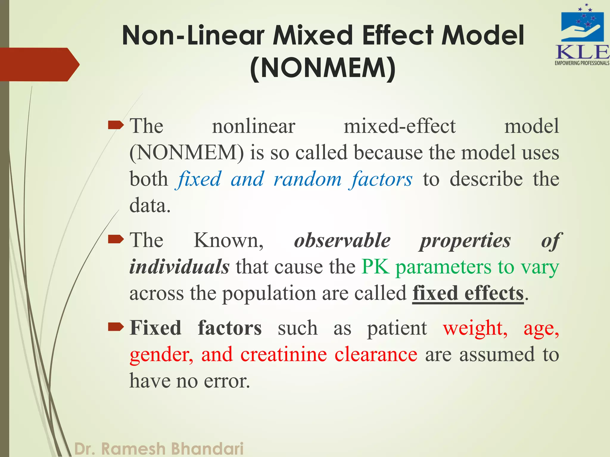 Population pharmacokinetics | PDF