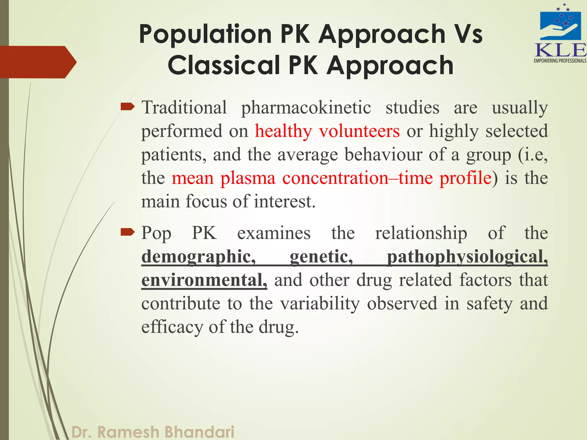 Population pharmacokinetics | PDF