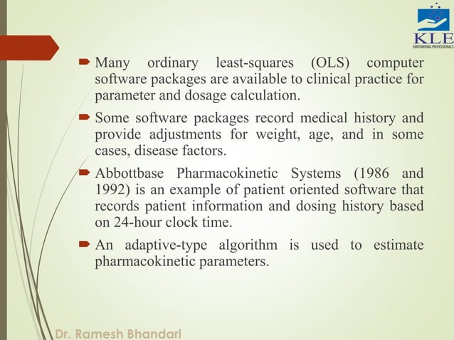 Population pharmacokinetics | PPT
