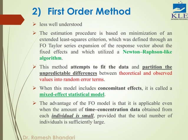 Population pharmacokinetics | PPT