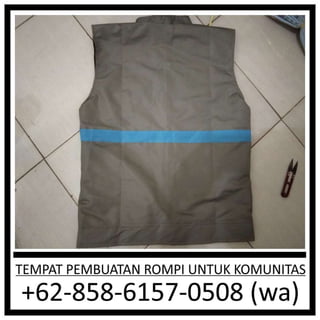 Pembuatan Rompi Untuk Komunitas | PPTX