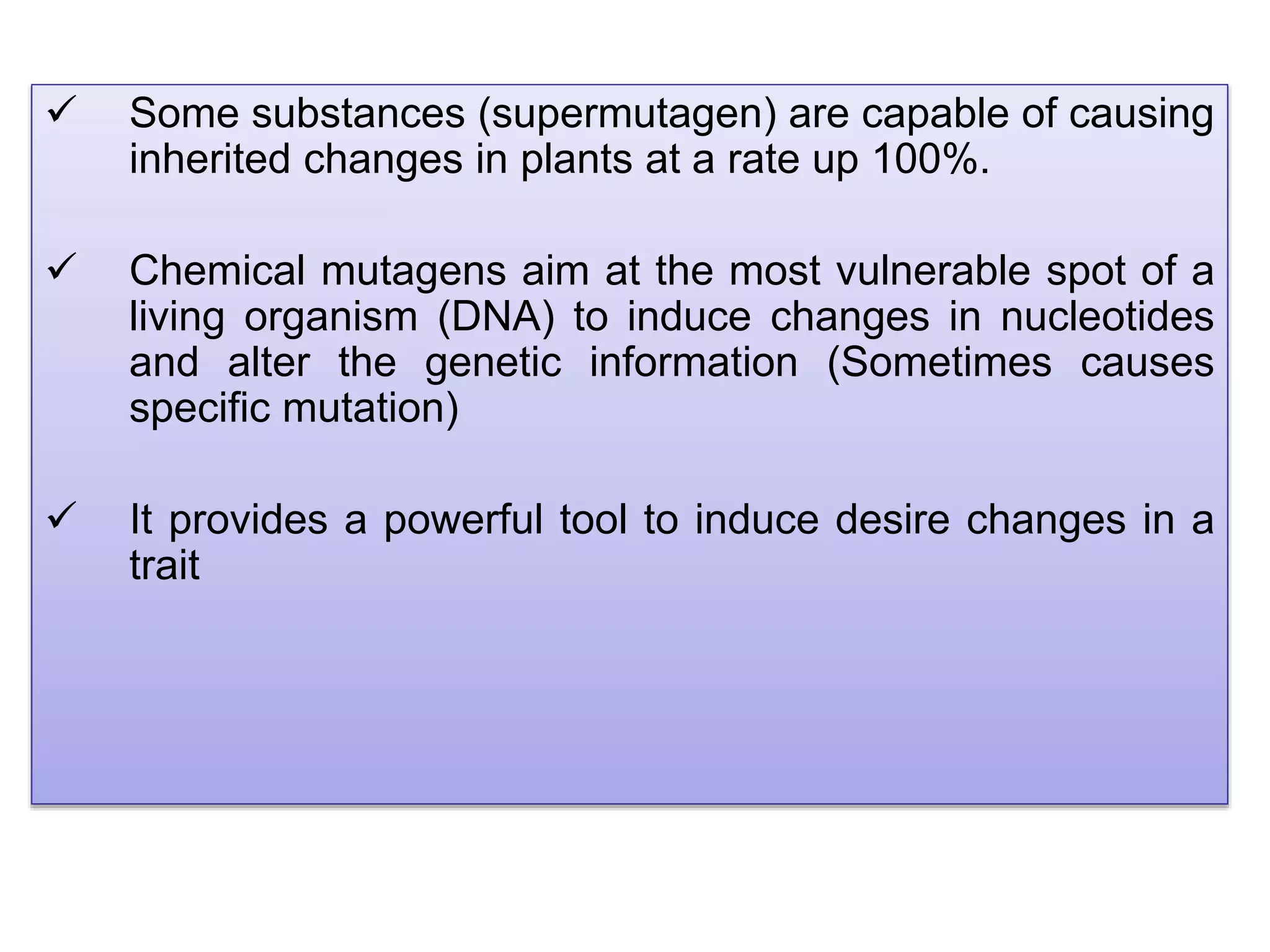 21. Mutation Breeding in crop improvement | PPTX