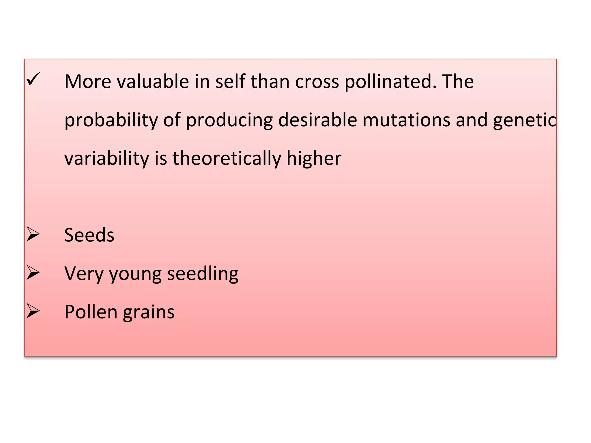 21. Mutation Breeding in crop improvement | PPTX