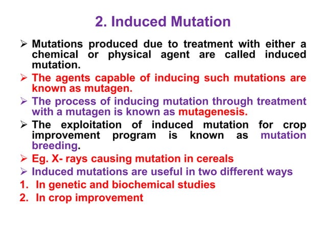 21. Mutation Breeding in crop improvement | PPT