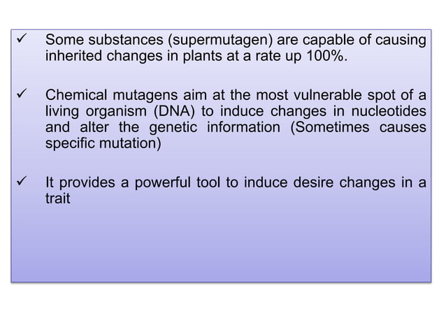 21. Mutation Breeding in crop improvement | PPTX