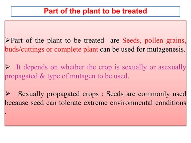 21. Mutation Breeding in crop improvement | PPTX