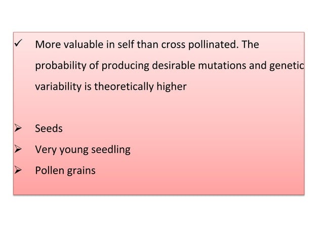 21. Mutation Breeding in crop improvement | PPTX