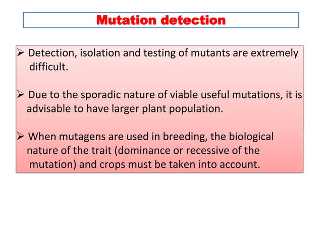 21. Mutation Breeding in crop improvement | PPTX