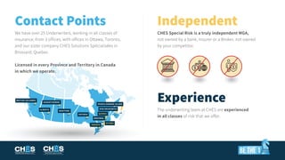 CHES Special Risk one of the OLDEST MGA’S IN CANADA | PPT