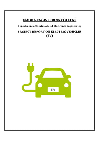 Project about Electric vehicle report In | PDF