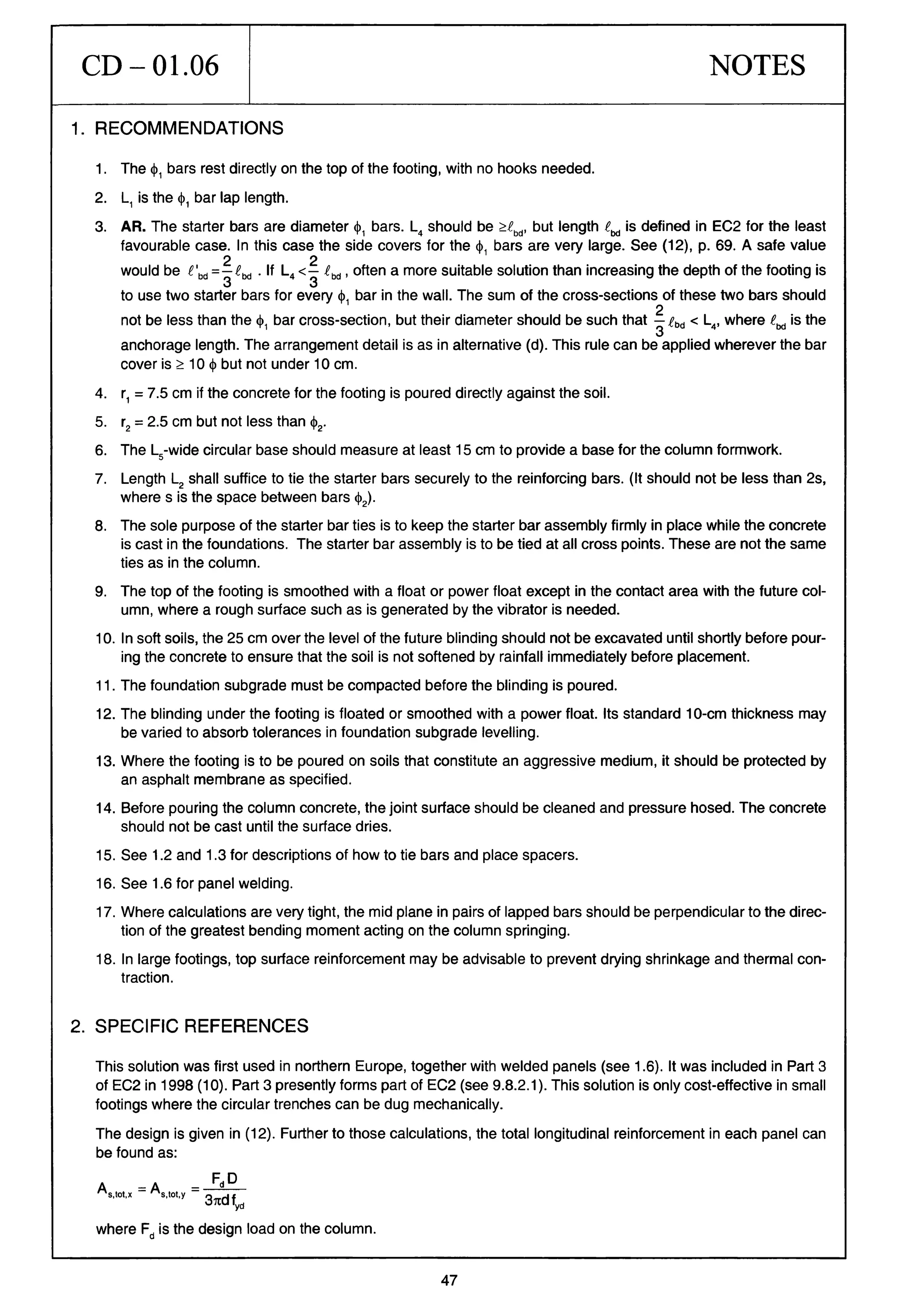 Manual for Detailing Reinforced Concrete Structures to EC2 | PDF