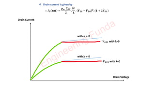 Channel length Modulation | PDF