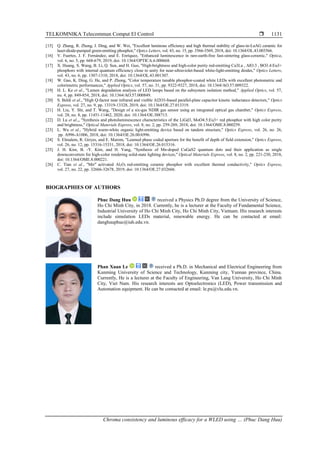 Chroma consistency and luminous efficacy for a WLED using remote phosphor configuration with a ...