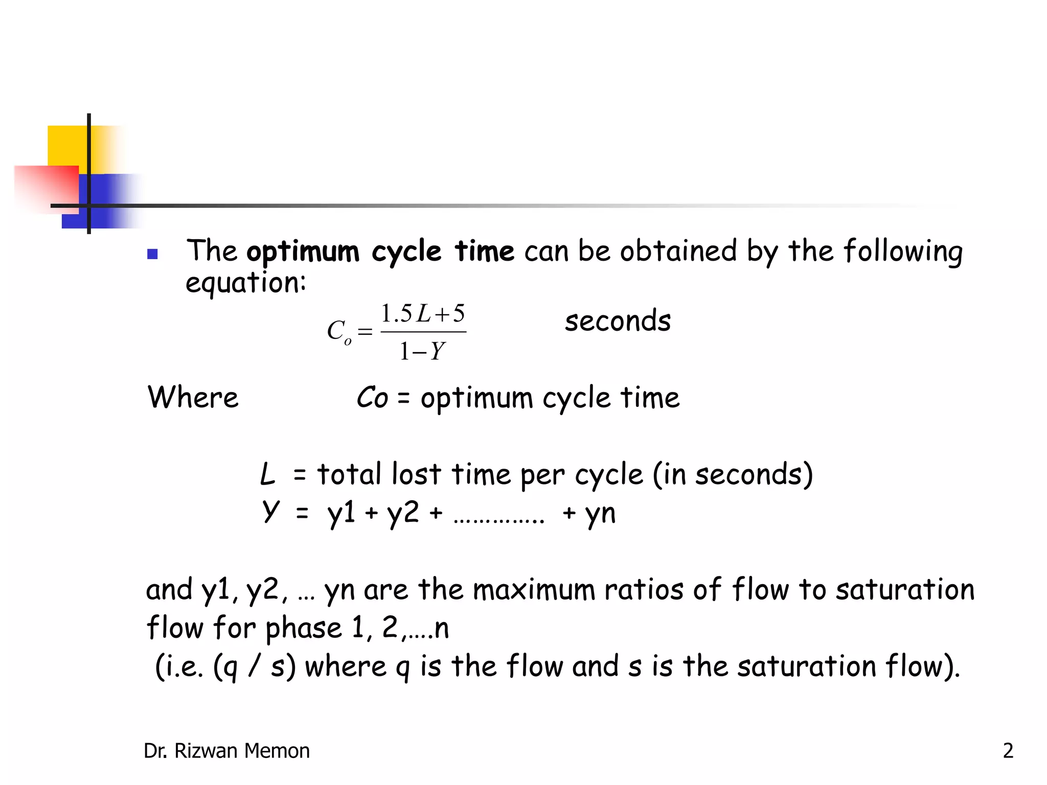 21. Design of signalized Intersection.pptx