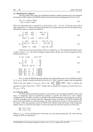Stability by assigning structures by applying the multivariable subspace identification ...