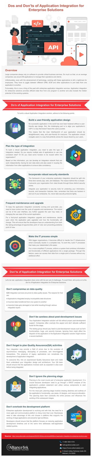 Dos and Don’ts of Application Integration for Enterprise Solutions ...