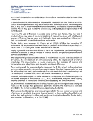 IMPACT OF MICROFINANCE ON POVERTY REDUCTION IN SOUTHERN PUNJAB PAKISTAN ...