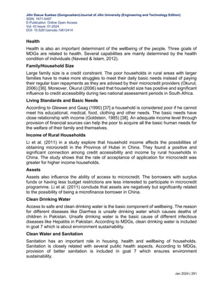 IMPACT OF MICROFINANCE ON POVERTY REDUCTION IN SOUTHERN PUNJAB PAKISTAN ...