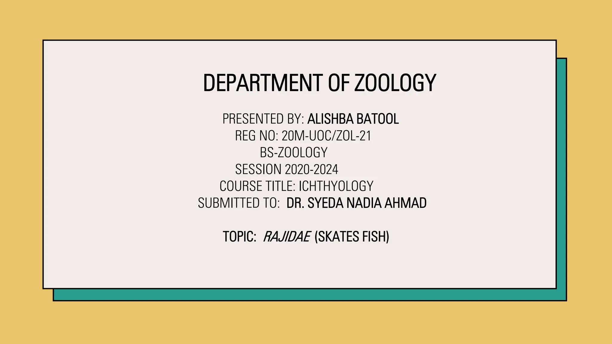 Skate Fish Introduction, Morphology & it's Characteristics. | PDF
